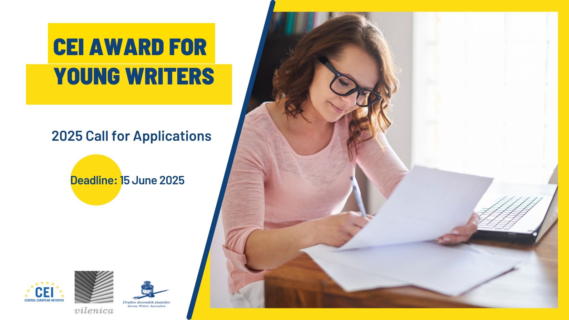 CEI Award for Young Writers: Call for Applications 2025 open! | CEI